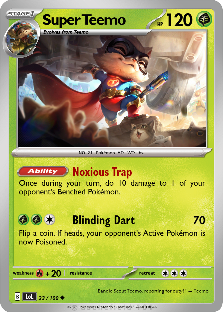Super Teemo - McChicken | Pokécardmaker.net