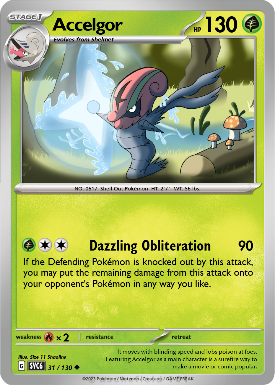 Accelgor - MegaAmpharostheDragon | Pokécardmaker.net