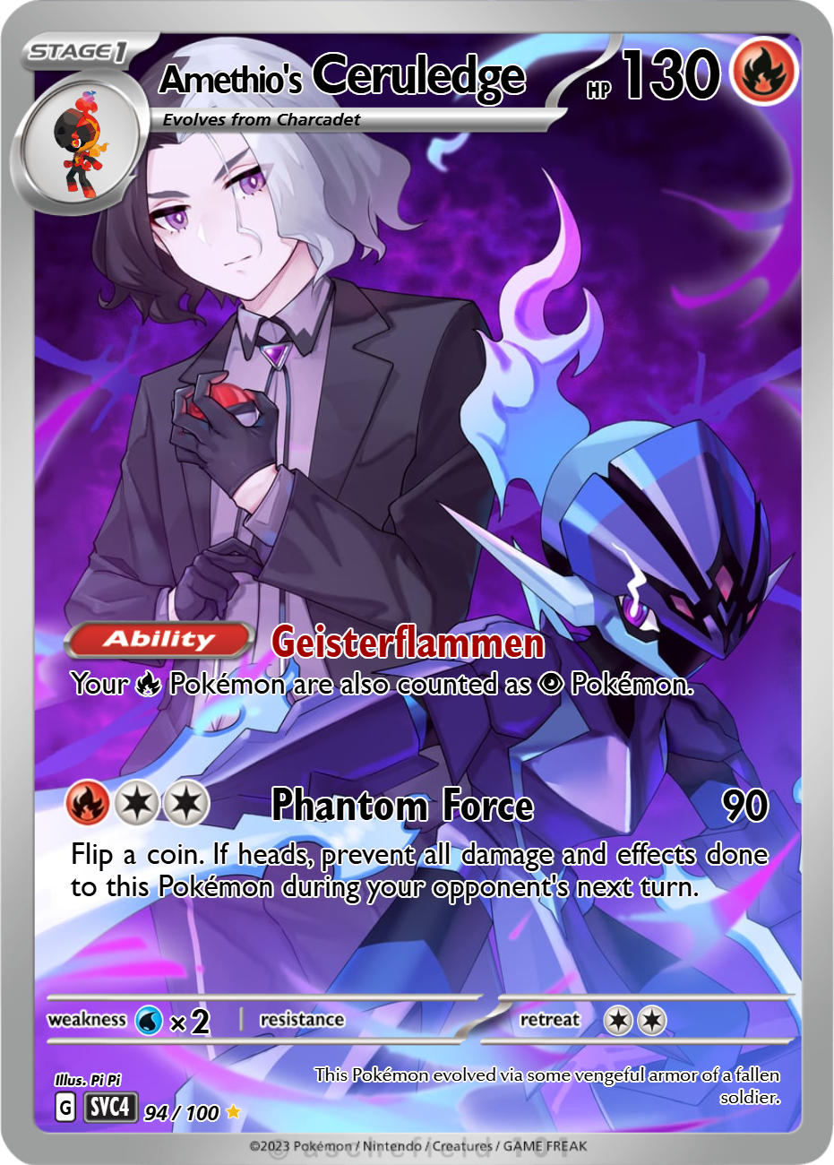 ==Amethio's== Ceruledge - MegaAmpharostheDragon | Pokécardmaker.net
