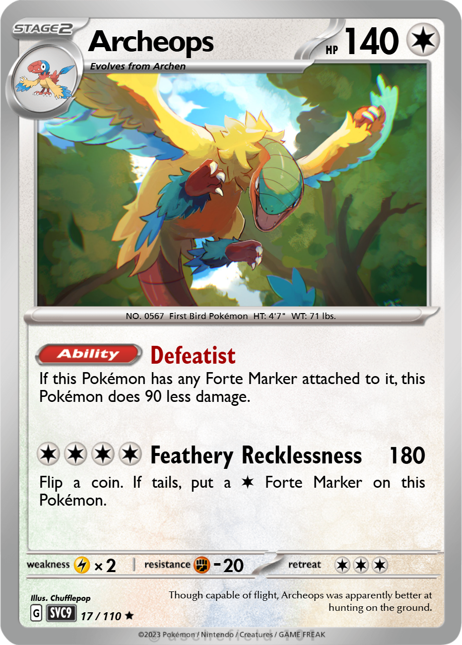 Archeops - MegaAmpharostheDragon | Pokécardmaker.net