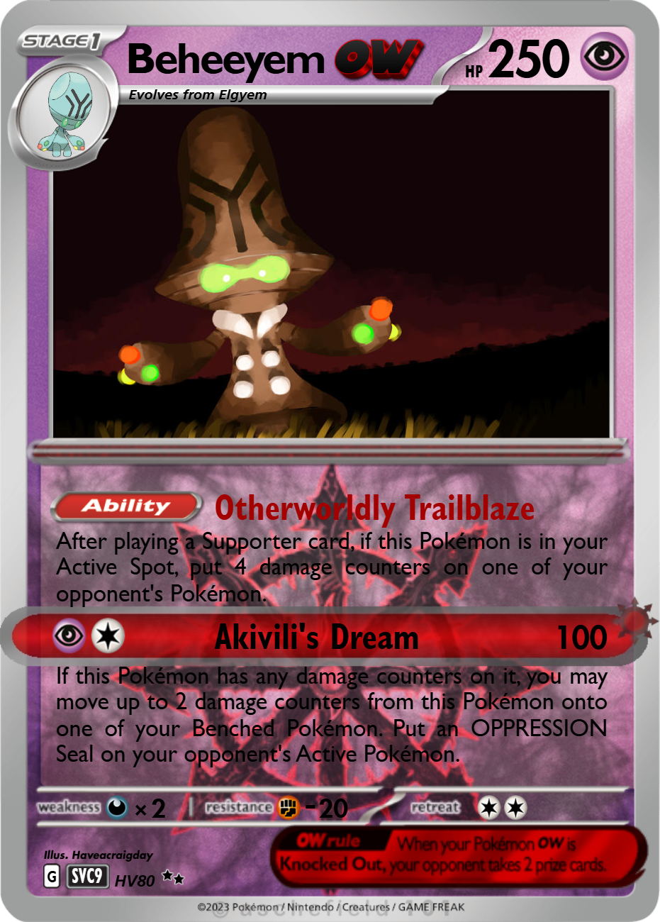 Beheeyem - MegaAmpharostheDragon | Pokécardmaker.net