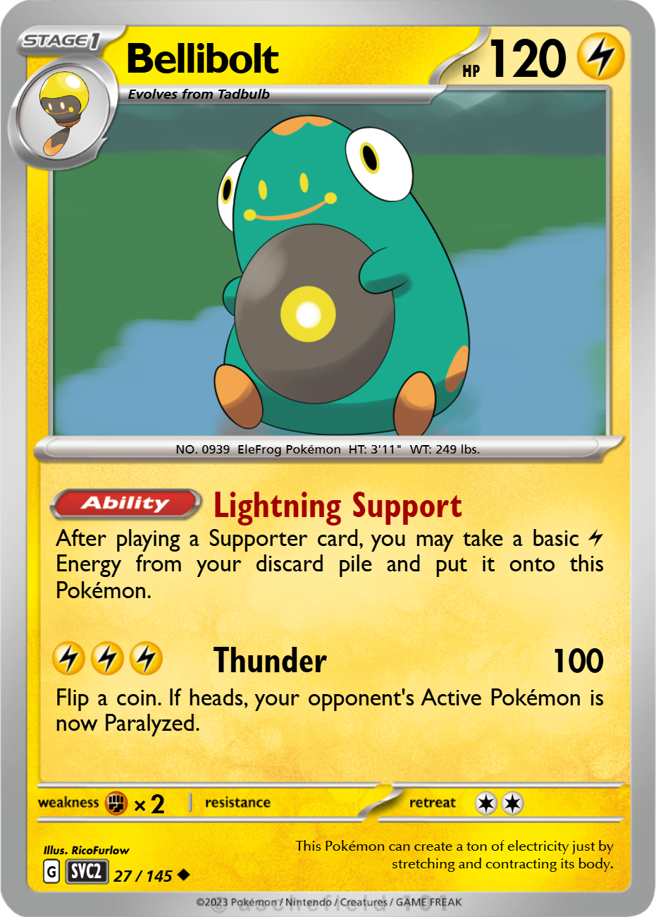 Bellibolt - MegaAmpharostheDragon | Pokécardmaker.net