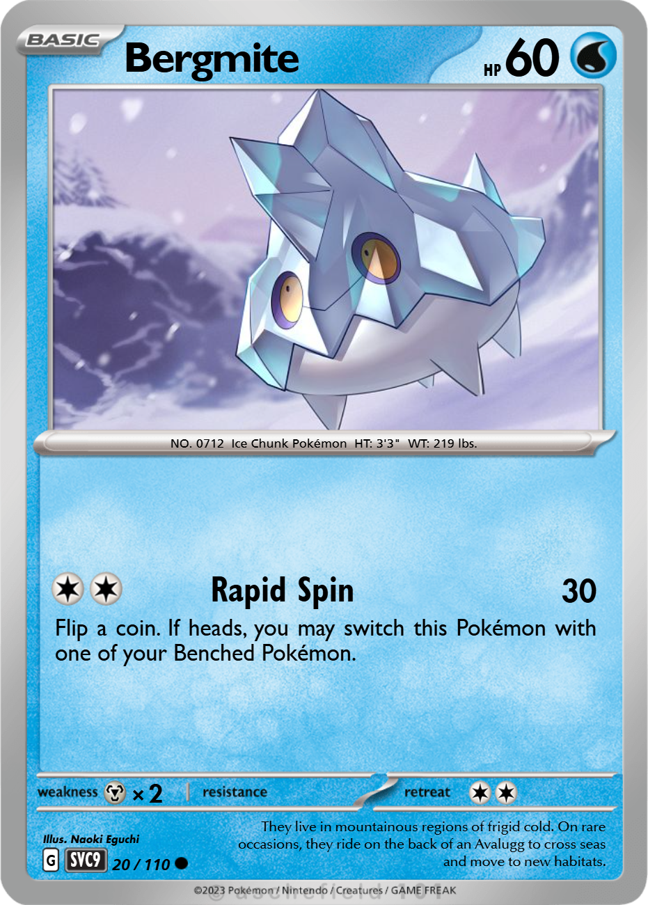 Bergmite - MegaAmpharostheDragon | Pokécardmaker.net