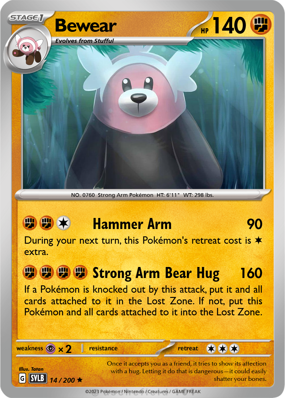 Bewear - MegaAmpharostheDragon | Pokécardmaker.net