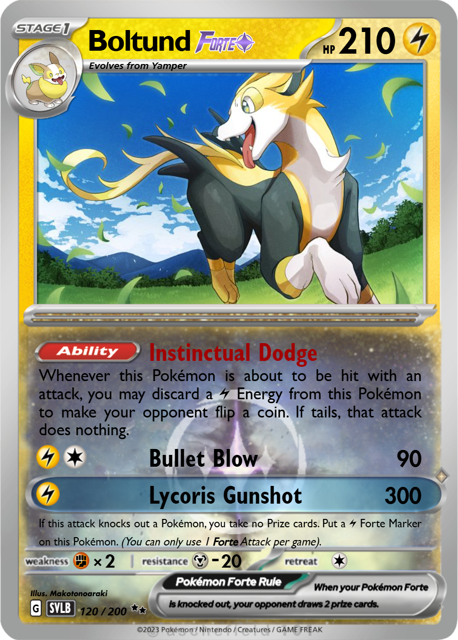 Boltund - MegaAmpharostheDragon | Pokécardmaker.net