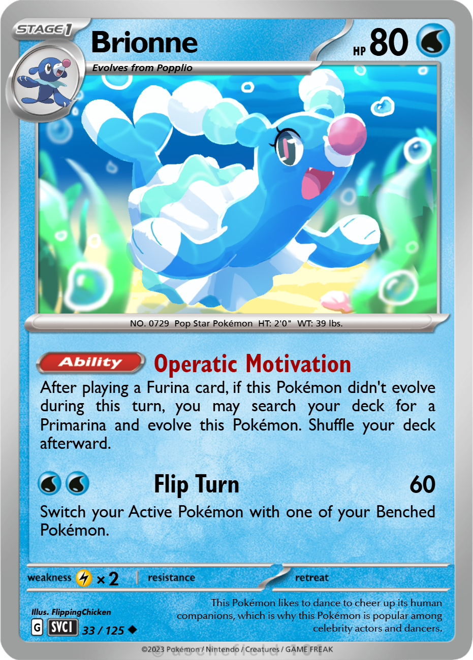 Brionne - MegaAmpharostheDragon | Pokécardmaker.net