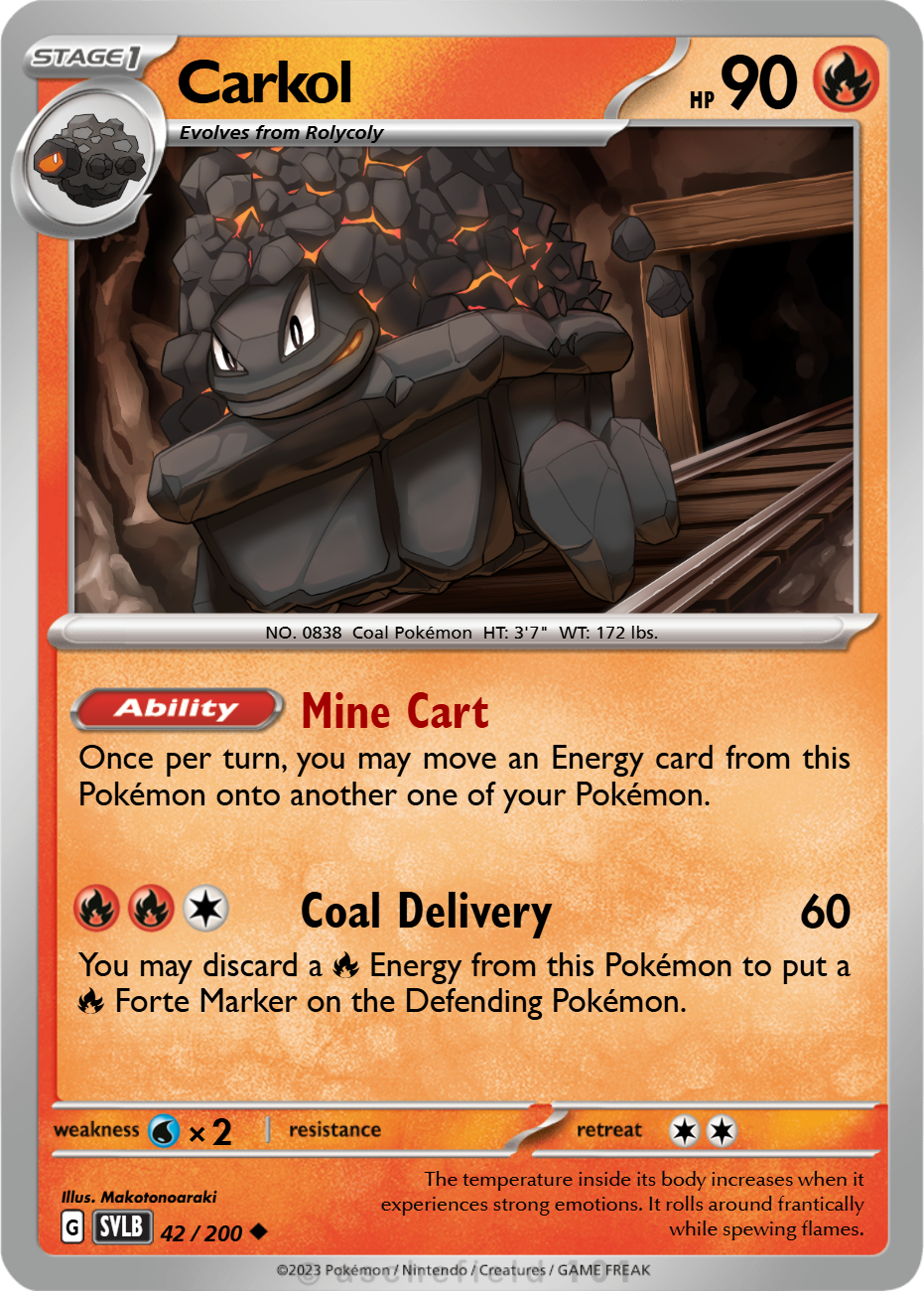 Carkol - MegaAmpharostheDragon | Pokécardmaker.net