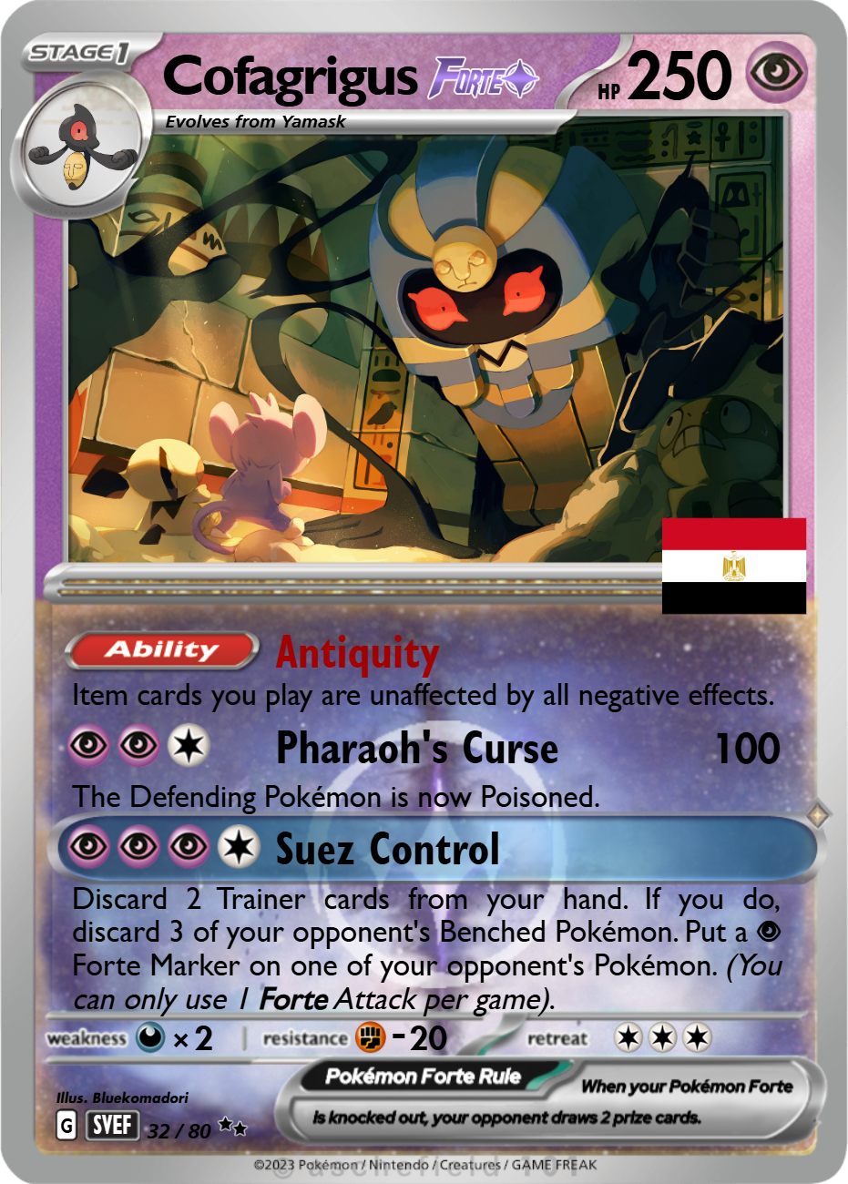 Cofagrigus - MegaAmpharostheDragon | Pokécardmaker.net