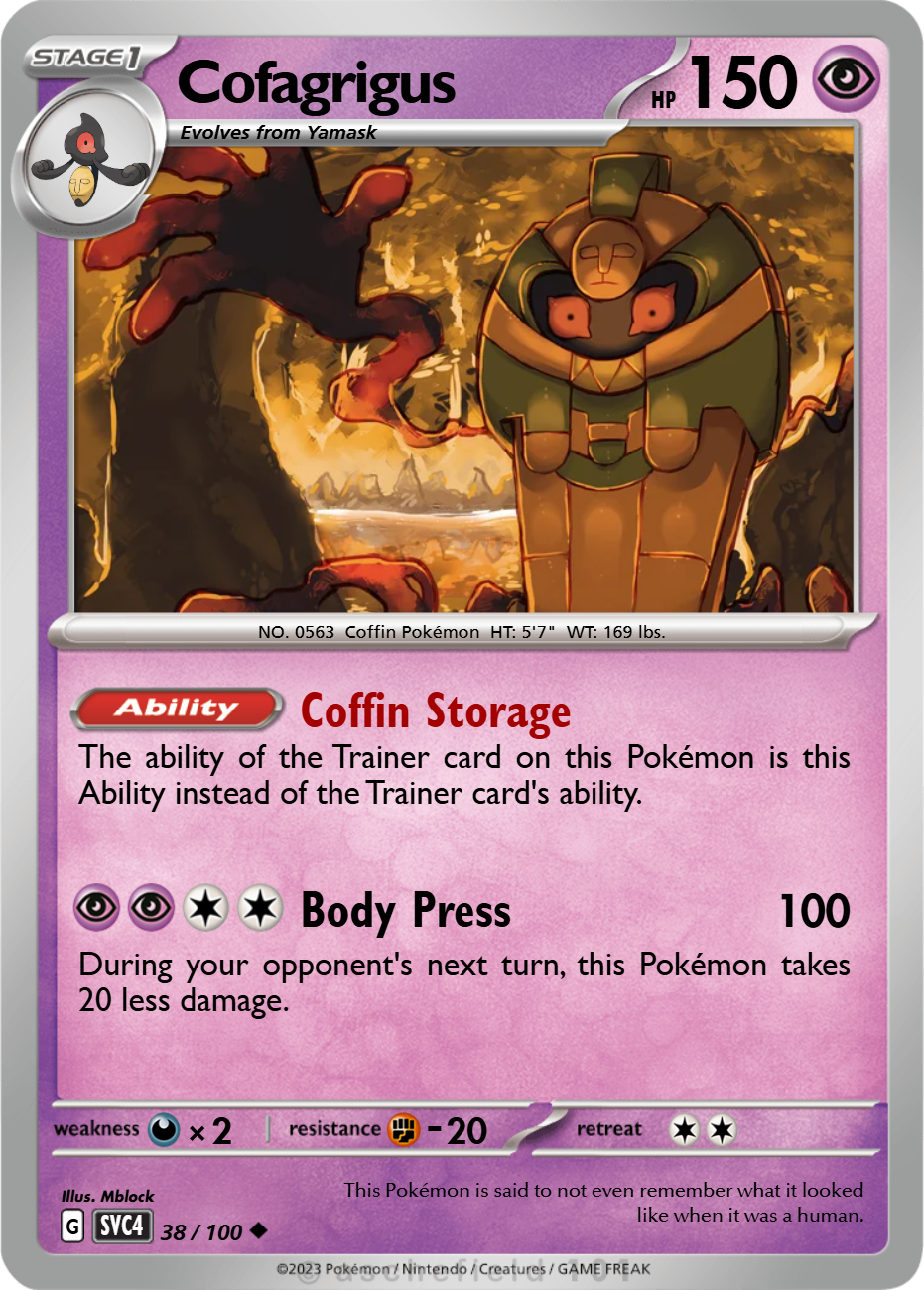 Cofagrigus - MegaAmpharostheDragon | Pokécardmaker.net