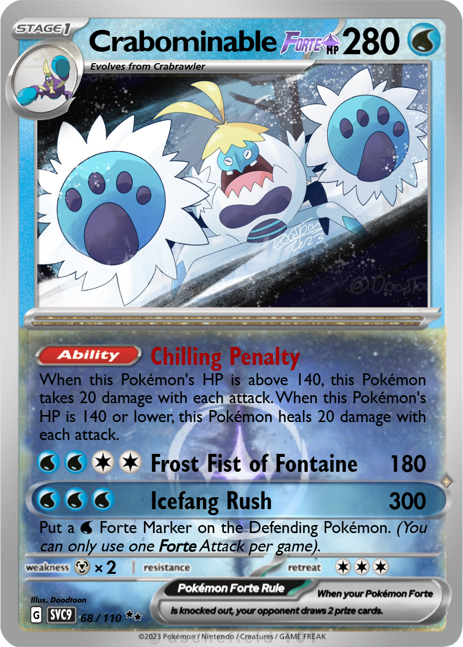 Crabominable - MegaAmpharostheDragon | Pokécardmaker.net