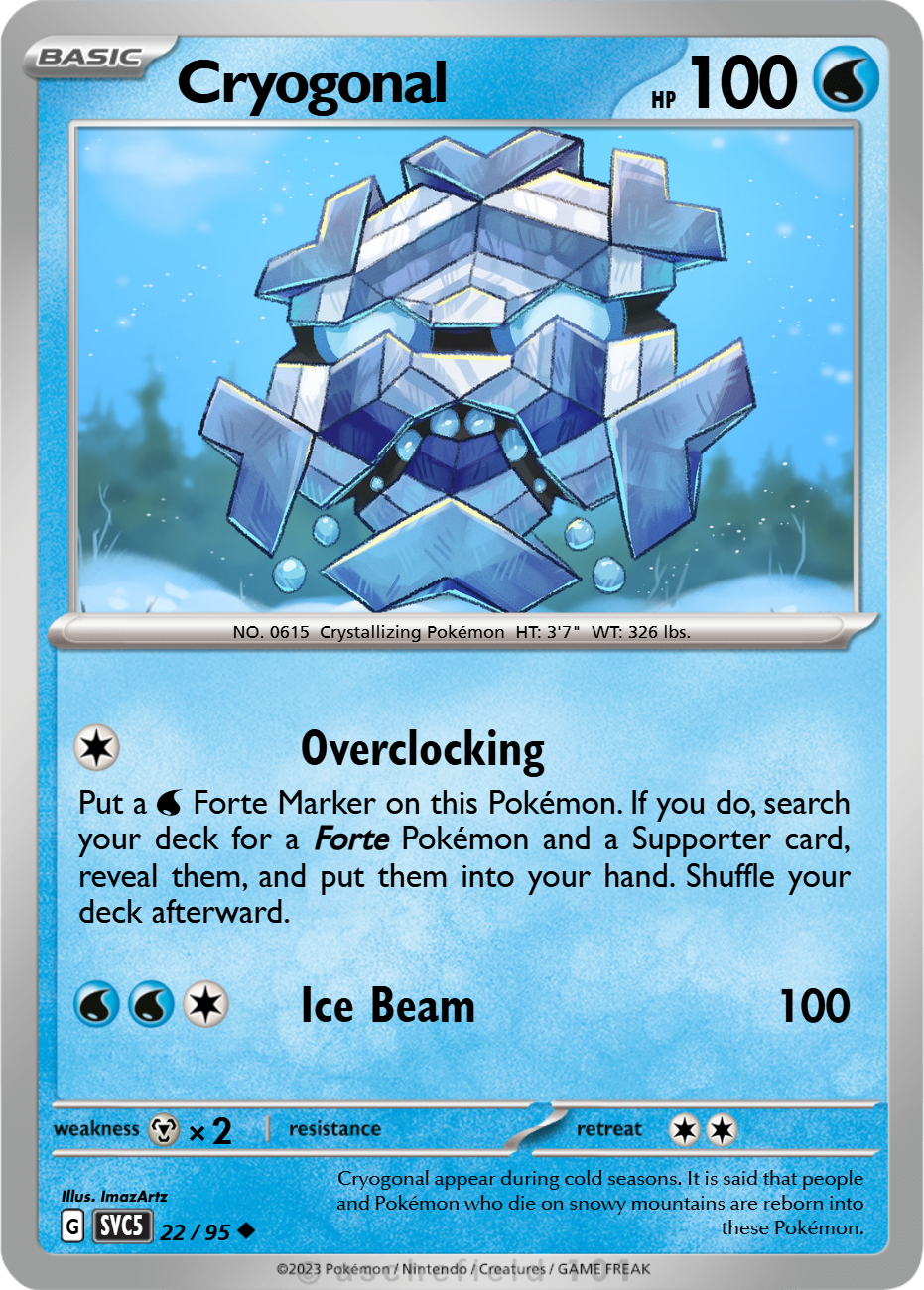 Cryogonal - MegaAmpharostheDragon | Pokécardmaker.net