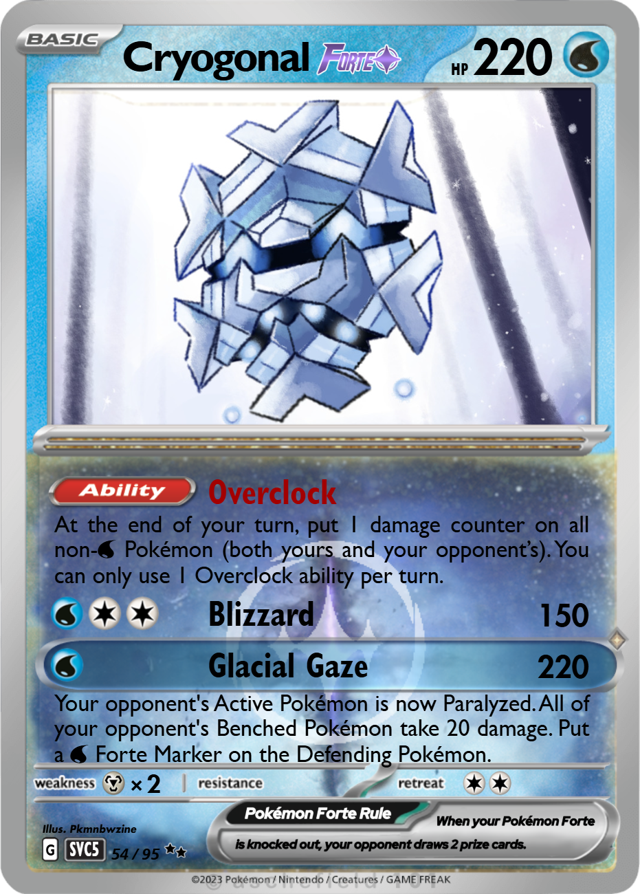 Cryogonal - MegaAmpharostheDragon | Pokécardmaker.net