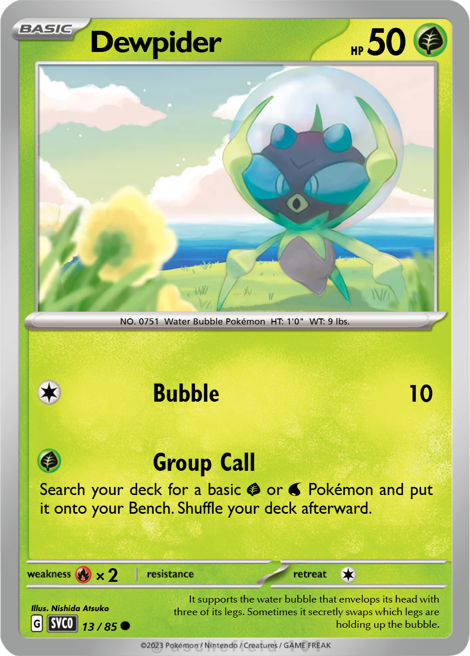 Dewpider - MegaAmpharostheDragon | Pokécardmaker.net