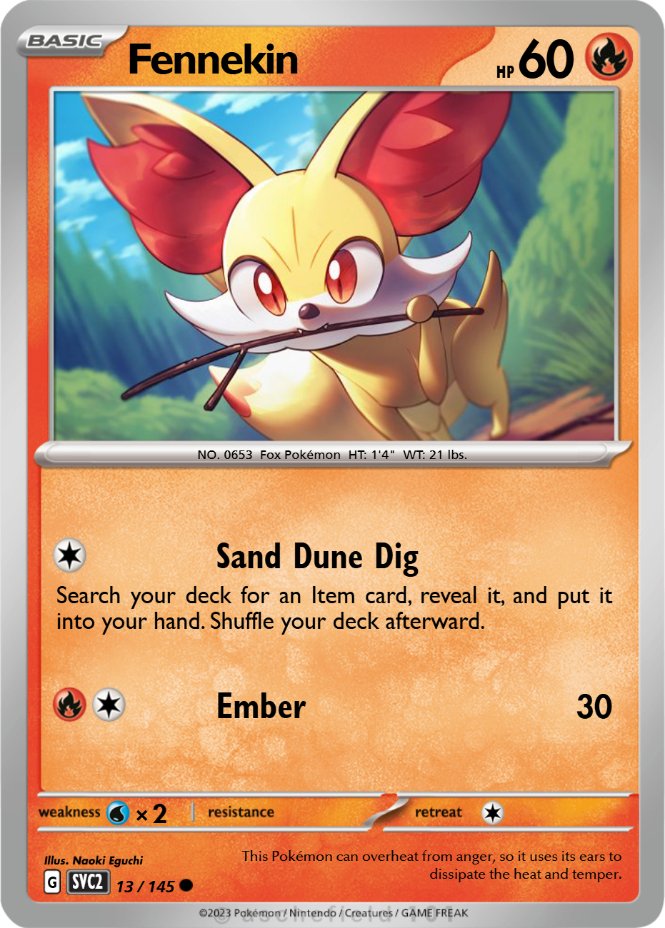 Fennekin - MegaAmpharostheDragon | Pokécardmaker.net