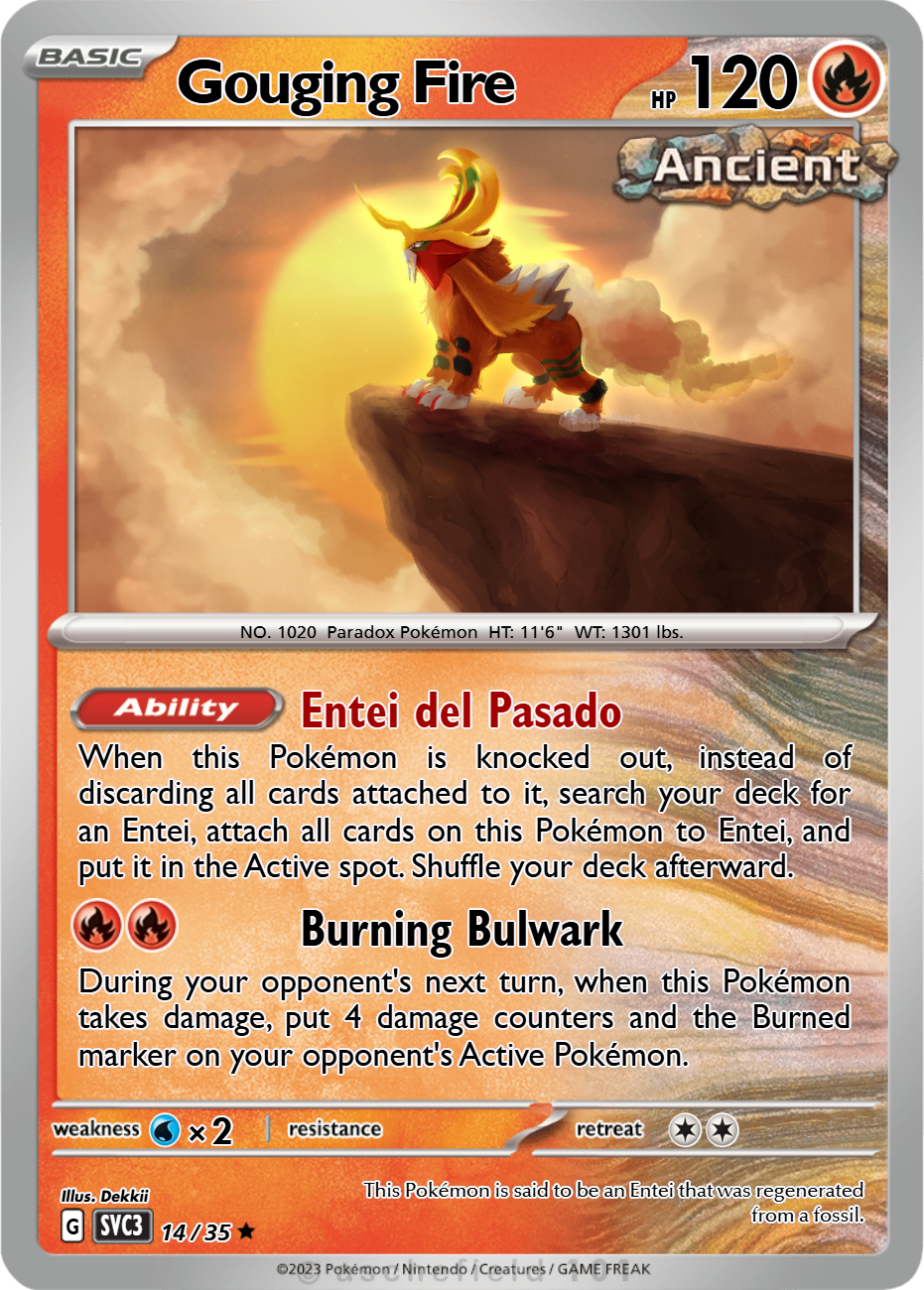 Gouging Fire - MegaAmpharostheDragon | Pokécardmaker.net