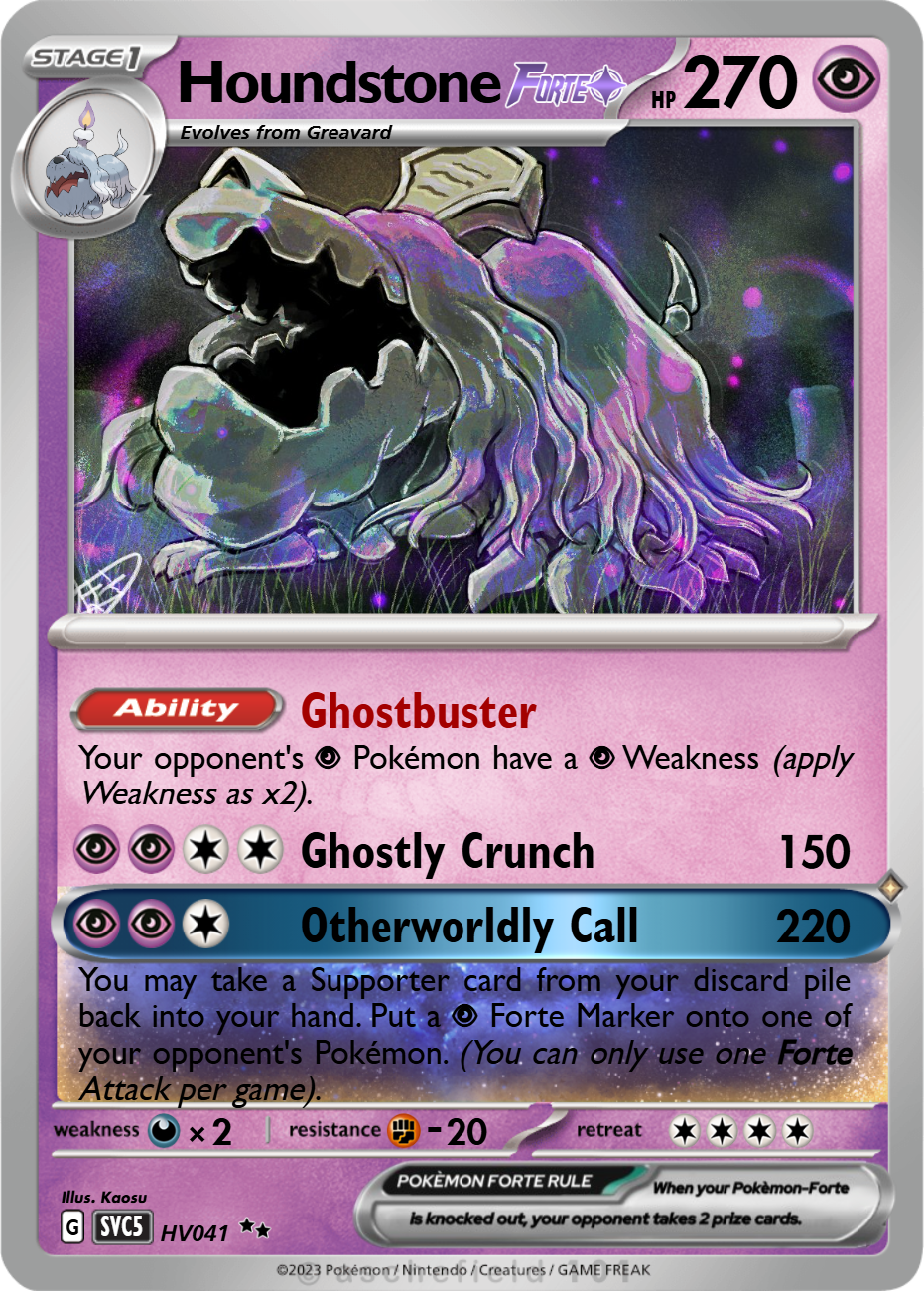 Houndstone - MegaAmpharostheDragon | Pokécardmaker.net