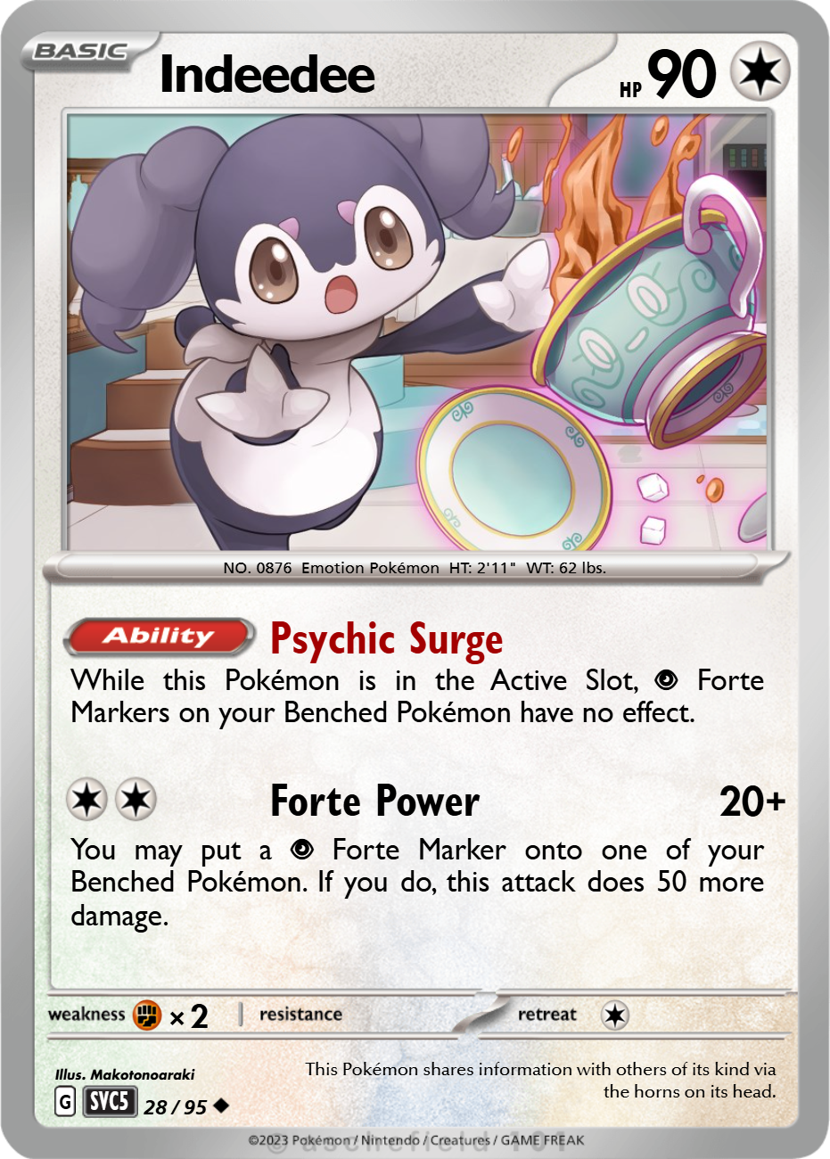 Indeedee - MegaAmpharostheDragon | Pokécardmaker.net