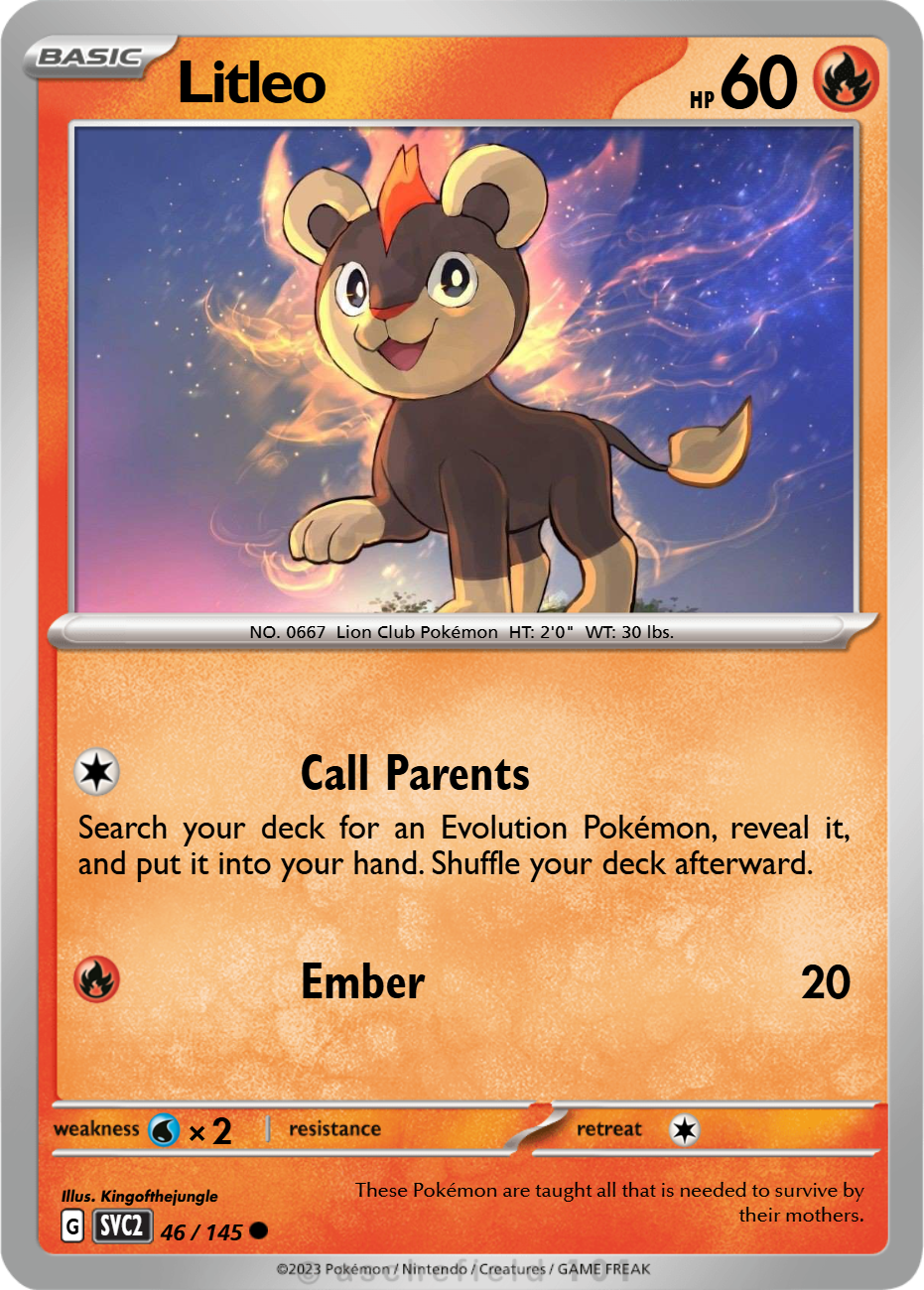 Litleo - MegaAmpharostheDragon | Pokécardmaker.net