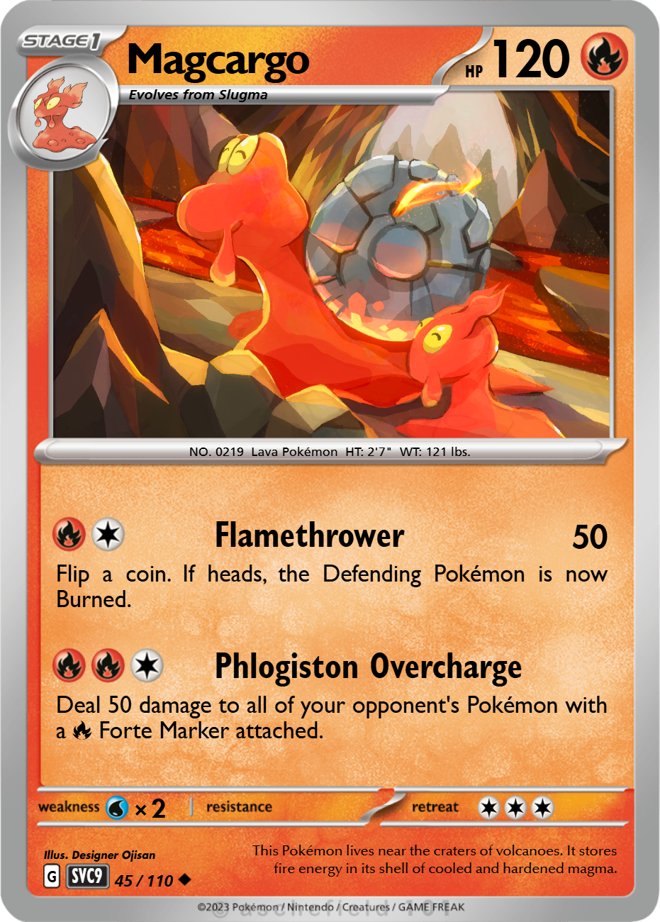 Magcargo - MegaAmpharostheDragon | Pokécardmaker.net