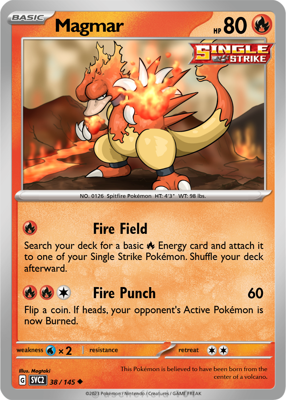 Magmar - MegaAmpharostheDragon | Pokécardmaker.net