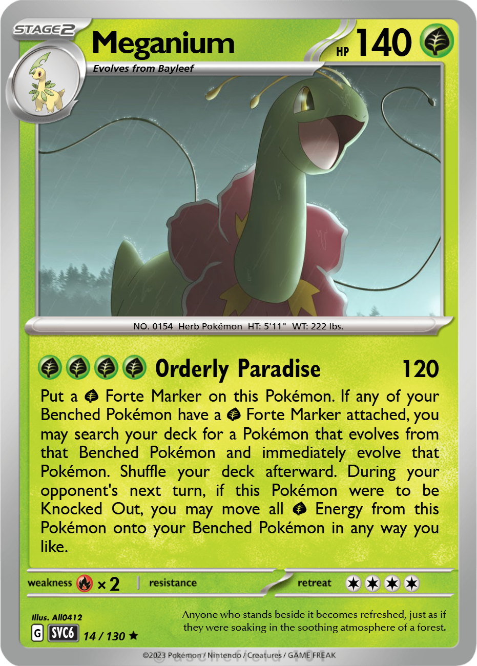 Meganium - MegaAmpharostheDragon | Pokécardmaker.net