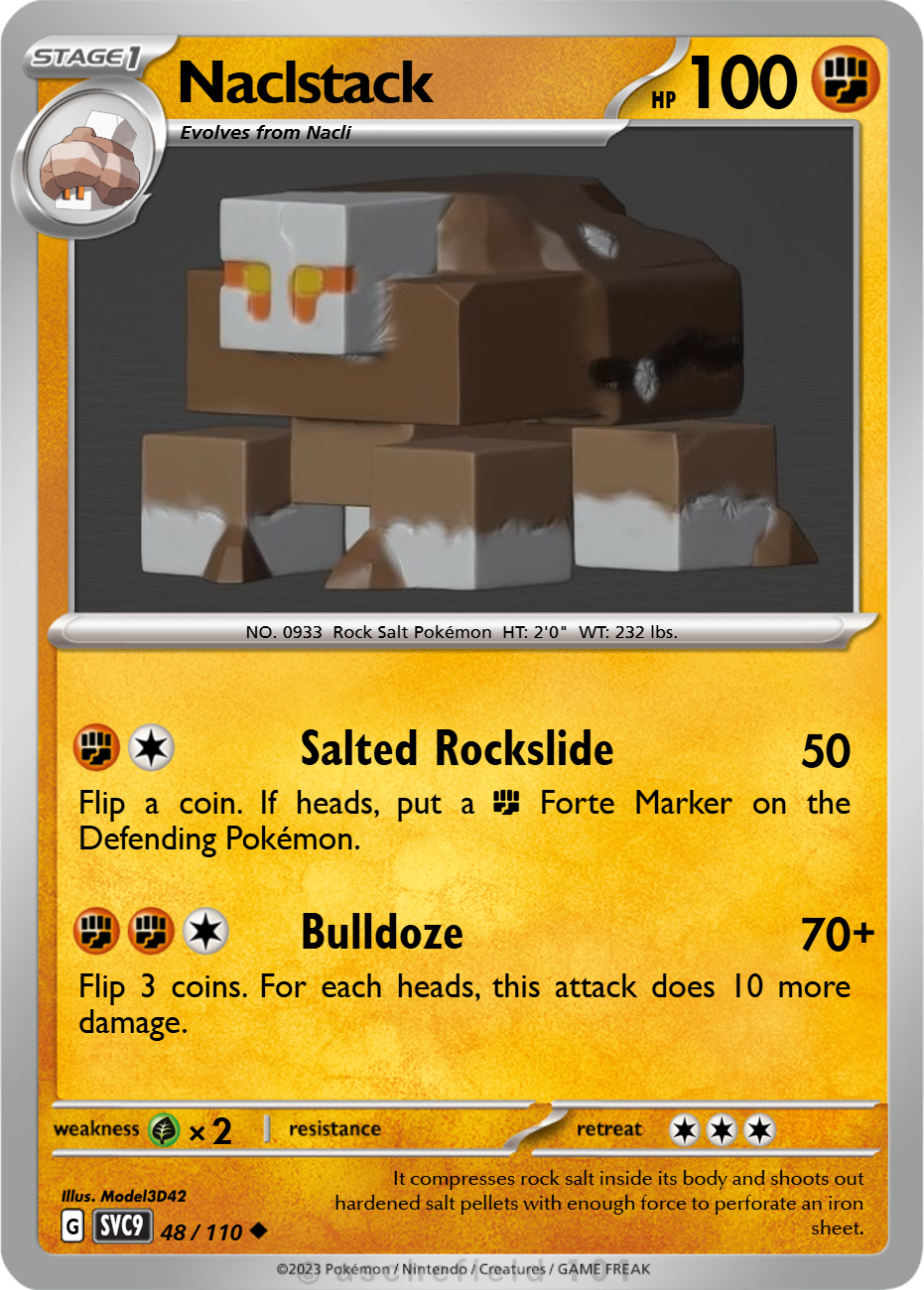Naclstack - MegaAmpharostheDragon | Pokécardmaker.net