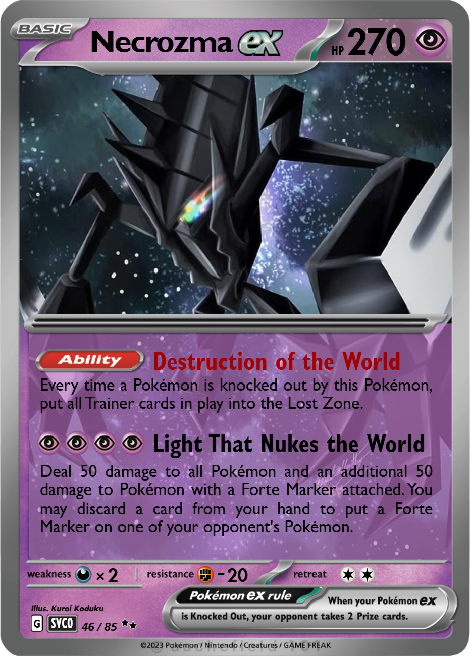 Necrozma - MegaAmpharostheDragon | Pokécardmaker.net