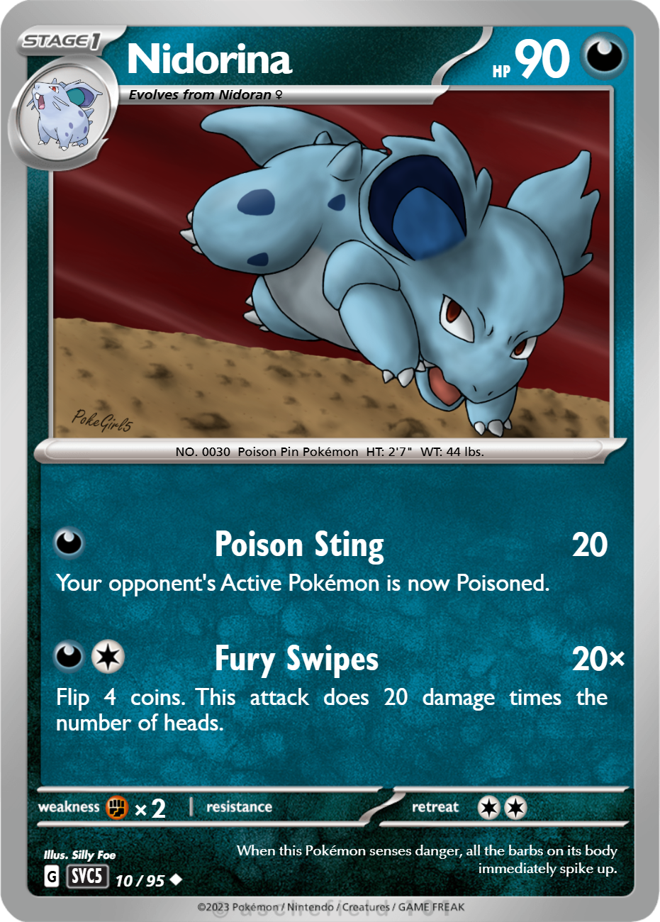 Nidorina - MegaAmpharostheDragon | Pokécardmaker.net