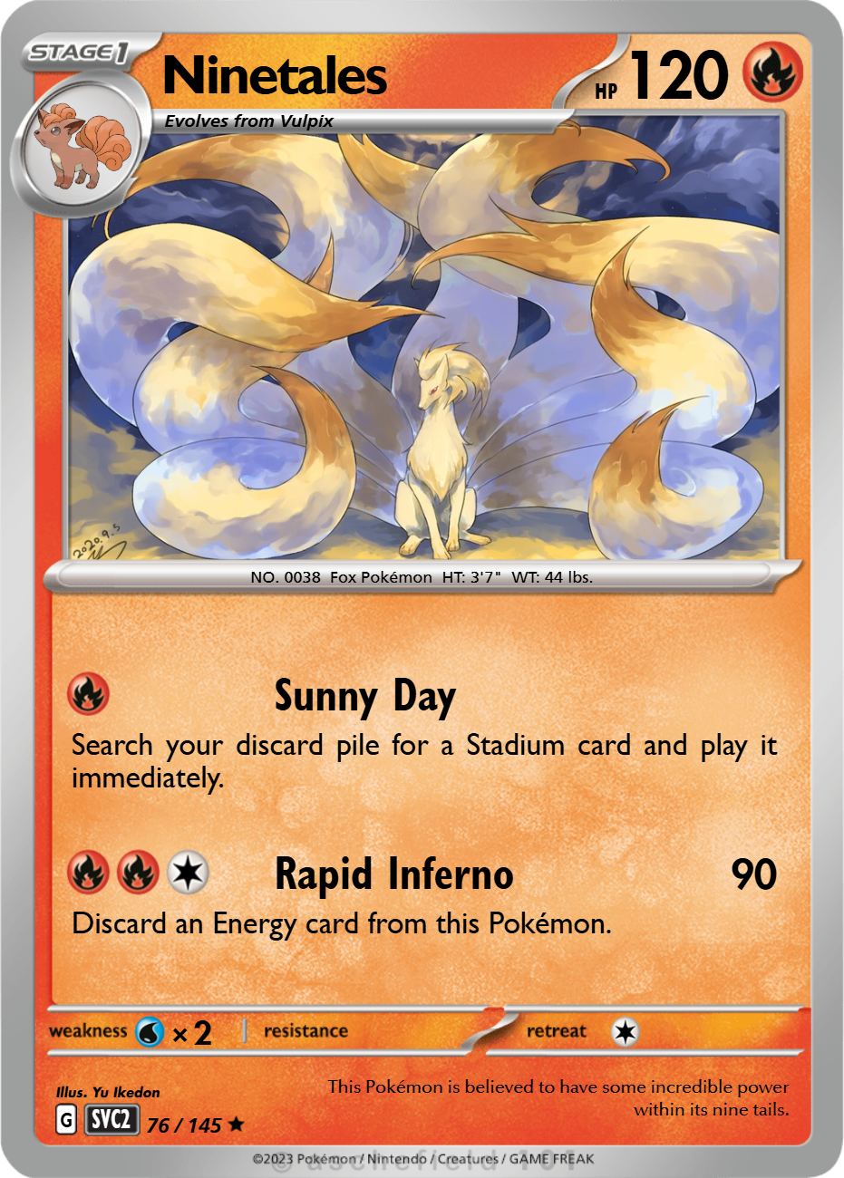 Ninetales - MegaAmpharostheDragon | Pokécardmaker.net