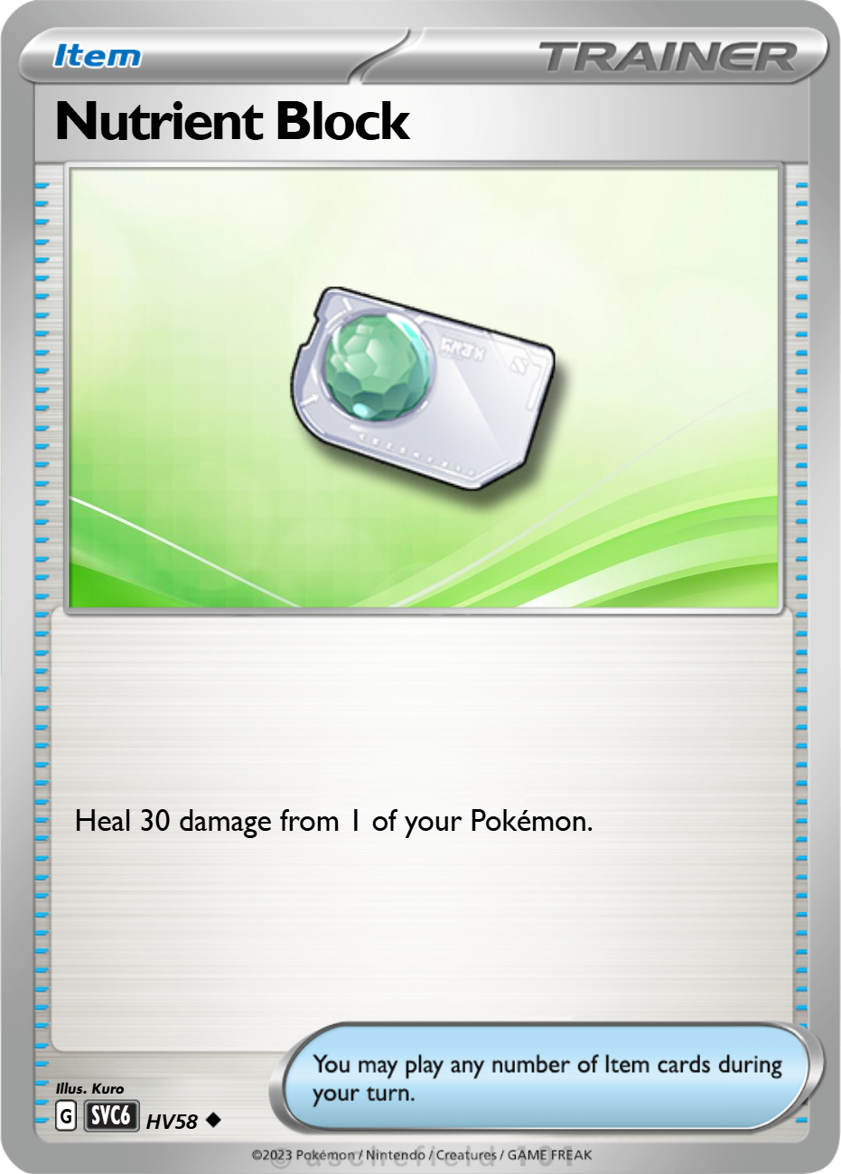 Nutrient Block - MegaAmpharostheDragon | Pokécardmaker.net