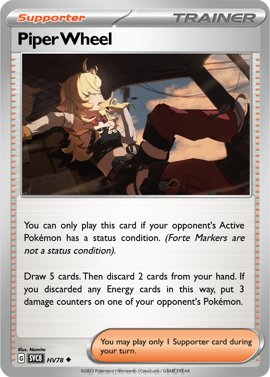 Piper Wheel - MegaAmpharostheDragon | Pokécardmaker.net