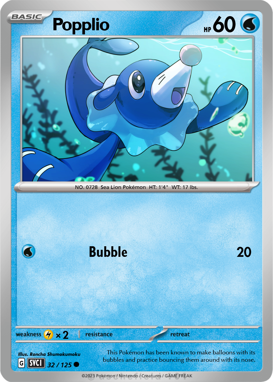 Popplio - MegaAmpharostheDragon | Pokécardmaker.net