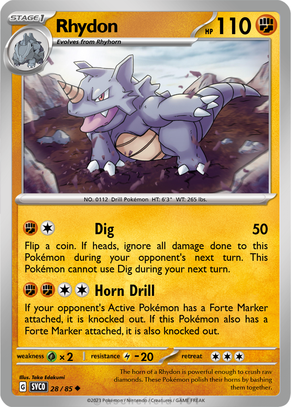 Rhydon - MegaAmpharostheDragon | Pokécardmaker.net