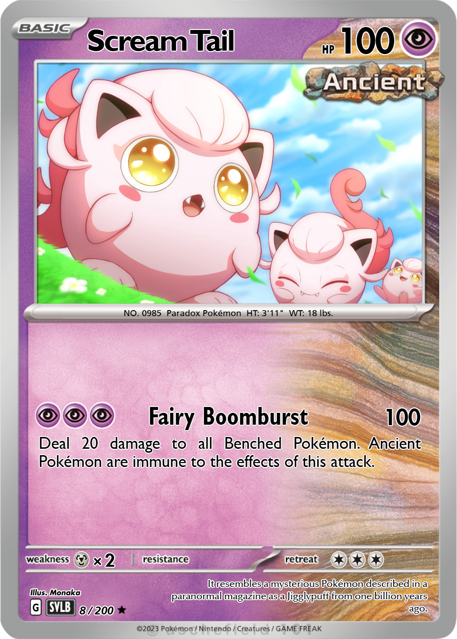 Scream Tail - MegaAmpharostheDragon | Pokécardmaker.net