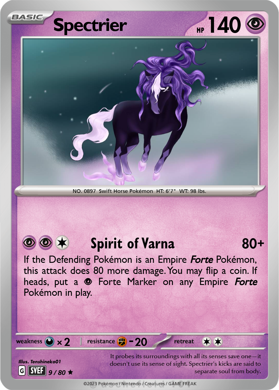 Spectrier - MegaAmpharostheDragon | Pokécardmaker.net