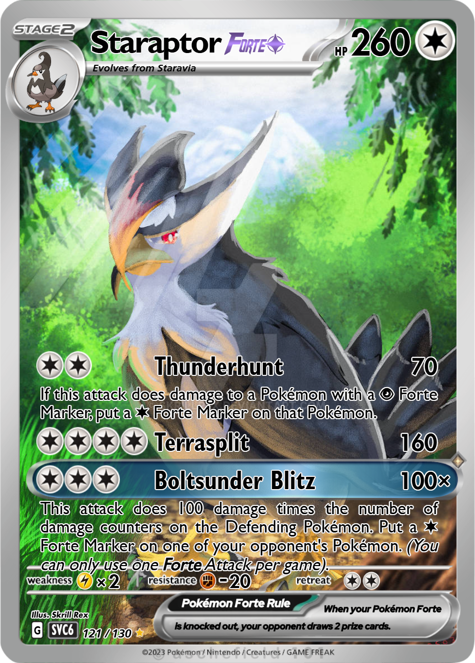 Staraptor - MegaAmpharostheDragon | Pokécardmaker.net