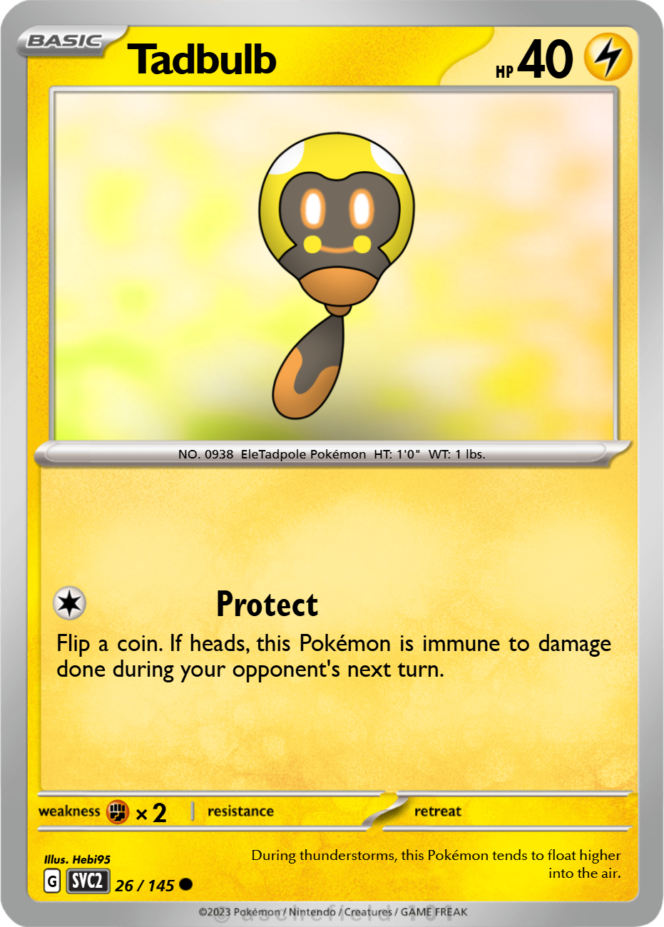 Tadbulb - MegaAmpharostheDragon | Pokécardmaker.net