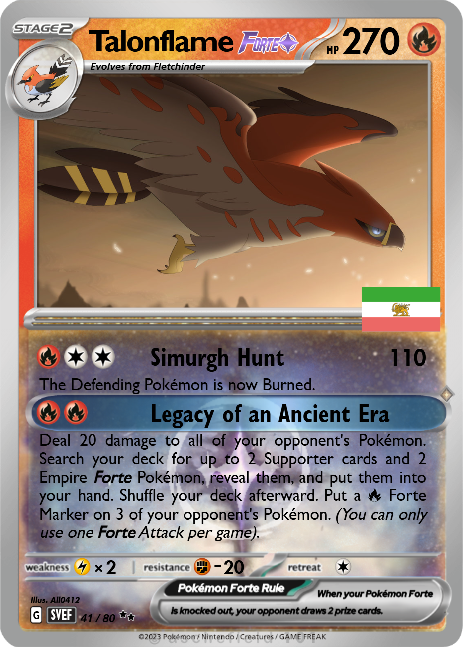Talonflame - MegaAmpharostheDragon | Pokécardmaker.net