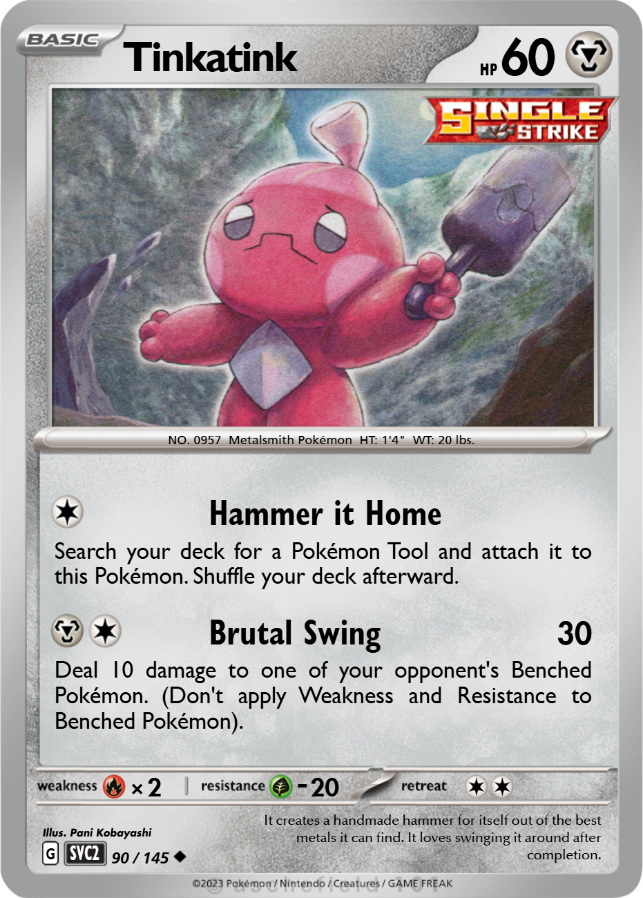 Tinkatink - MegaAmpharostheDragon | Pokécardmaker.net