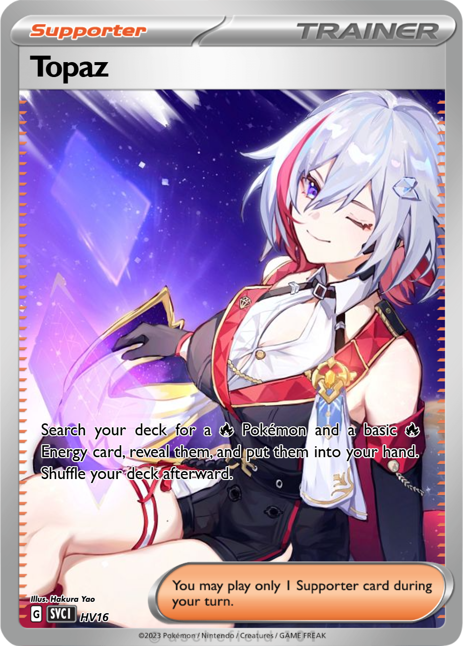 Topaz - MegaAmpharostheDragon | Pokécardmaker.net