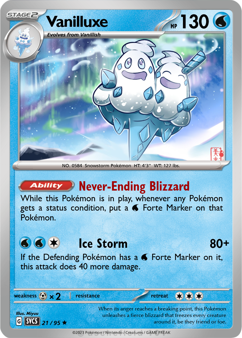 Vanilluxe - MegaAmpharostheDragon | Pokécardmaker.net