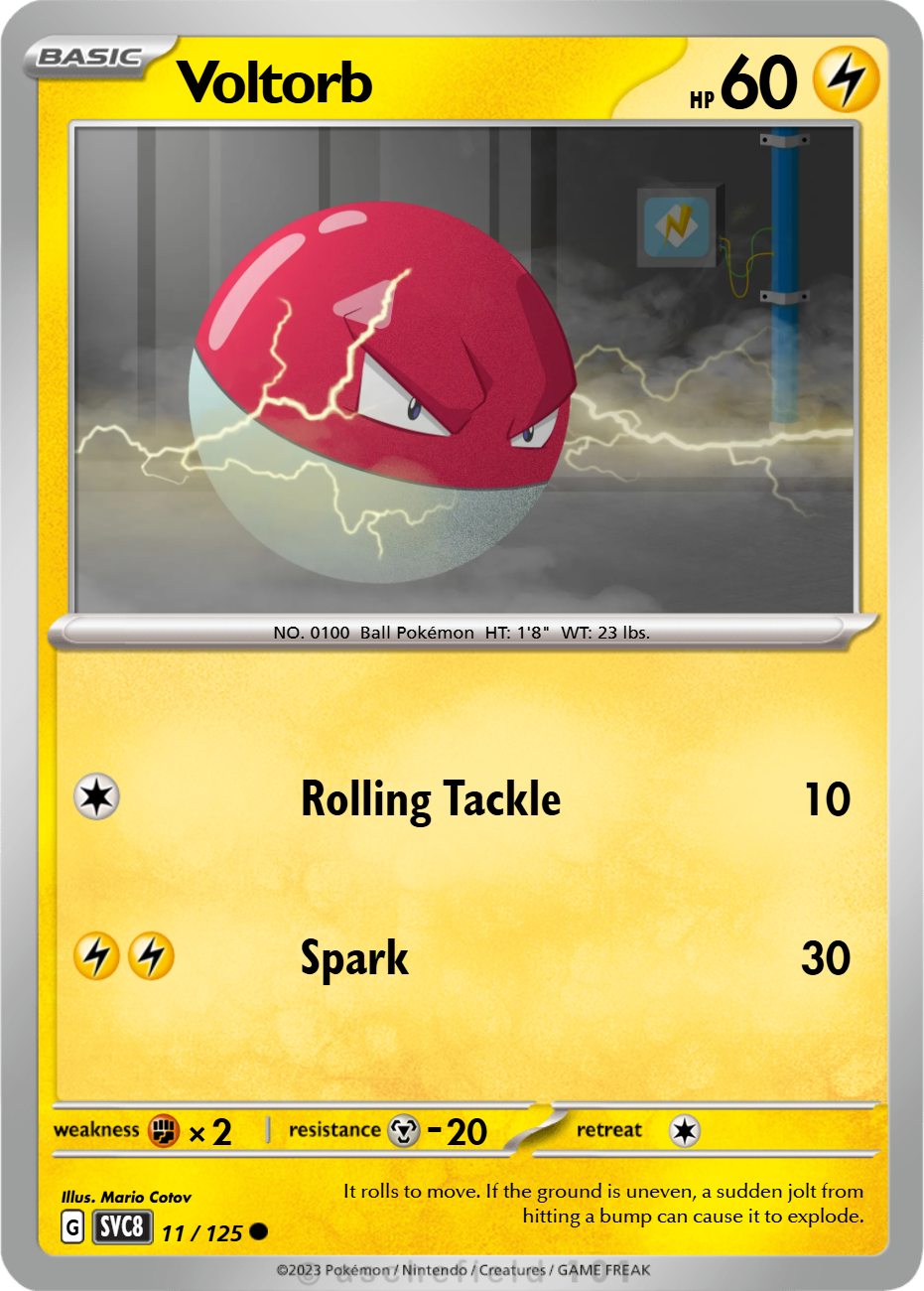 Voltorb - MegaAmpharostheDragon | Pokécardmaker.net