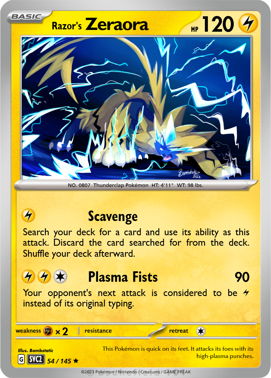 Zeraora - MegaAmpharostheDragon | Pokécardmaker.net