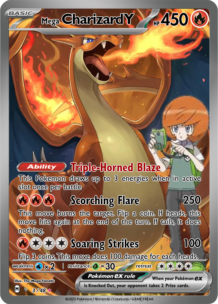 Charizard Y - MegaFanatic | Pokécardmaker.net
