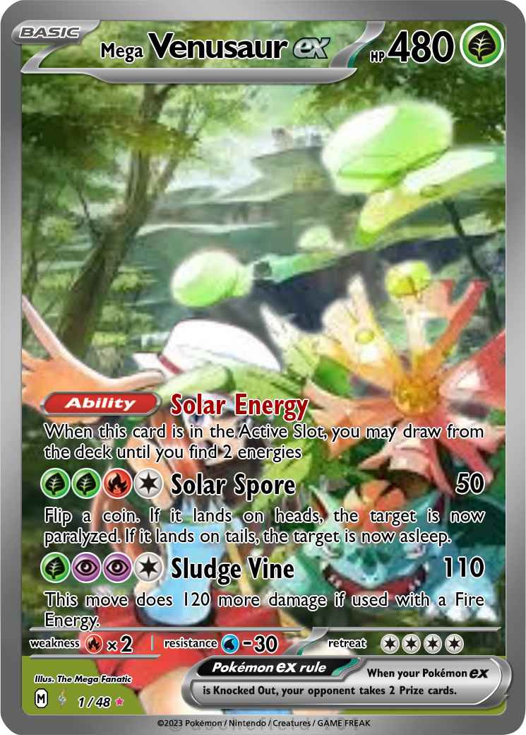 Venusaur - MegaFanatic | Pokécardmaker.net