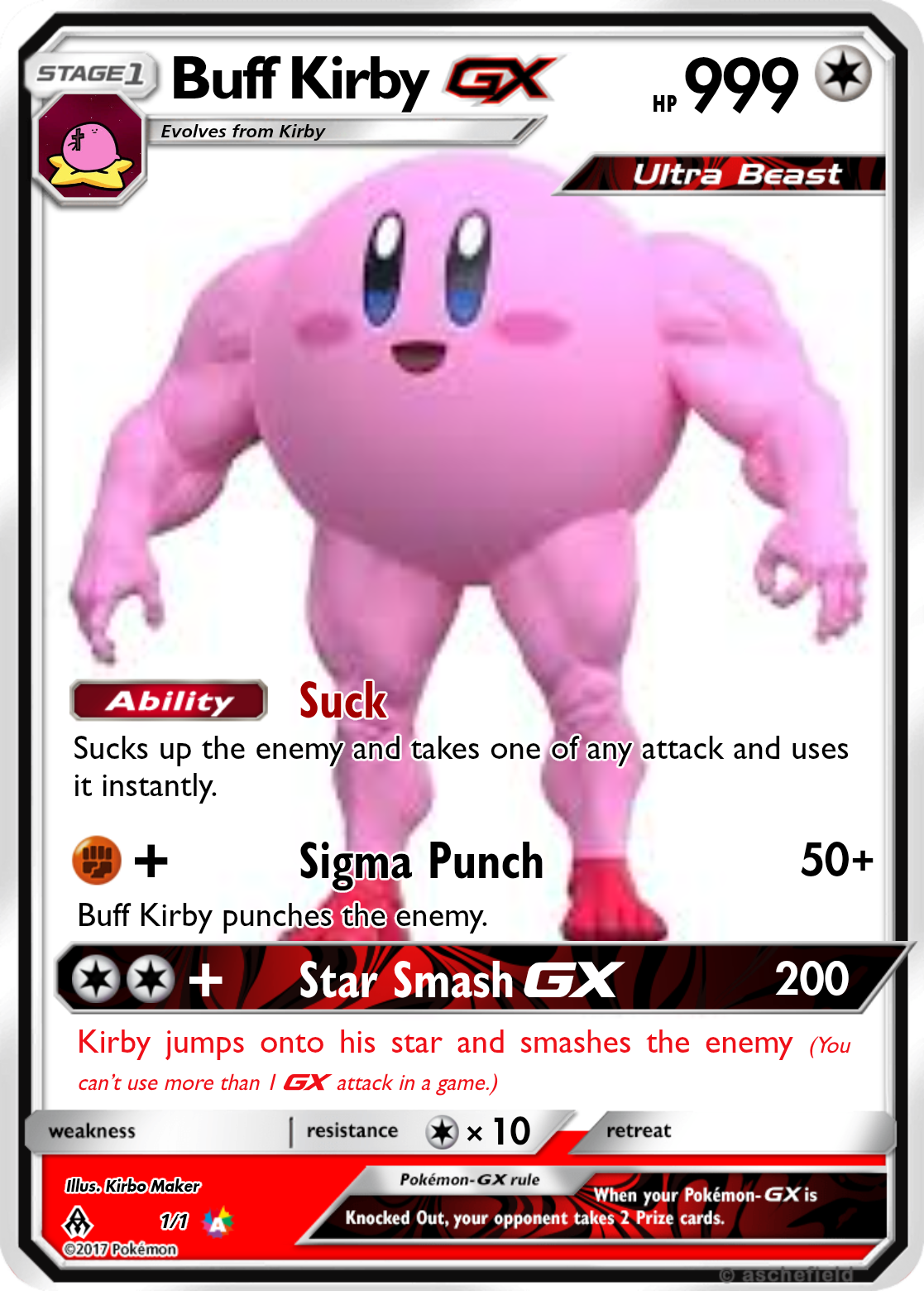 Buff Kirby - Metr0idmas | Pokécardmaker.net