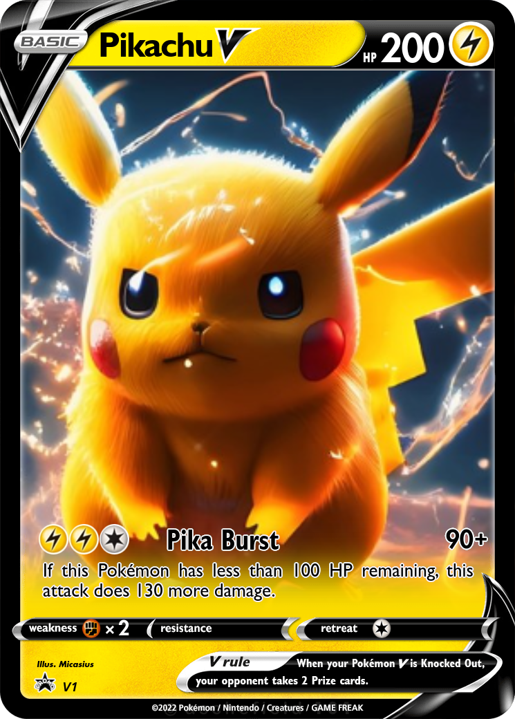 Pikachu - Micasius | Pokécardmaker.net
