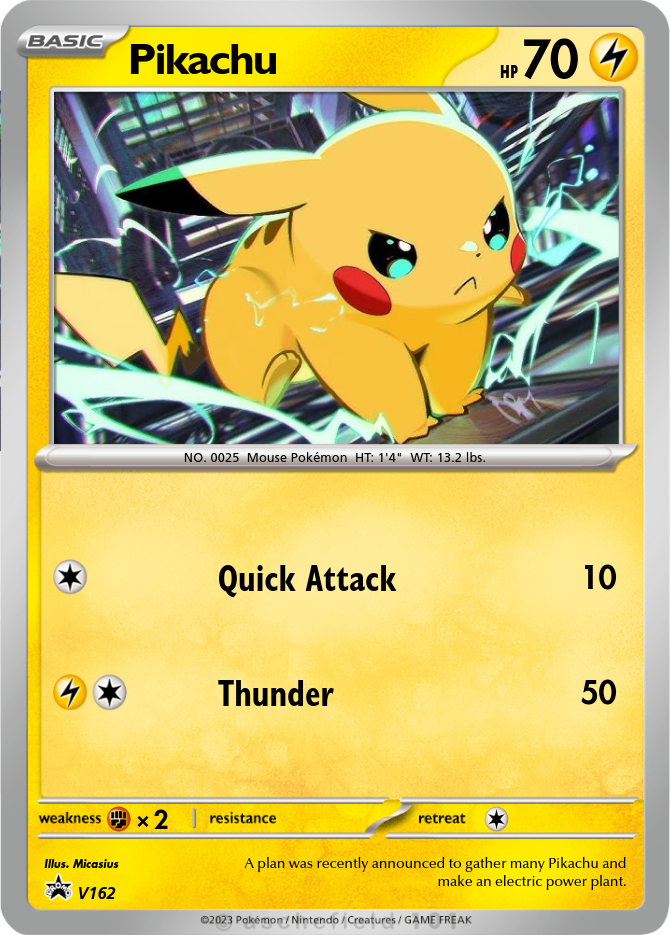 Pikachu - Micasius | Pokécardmaker.net