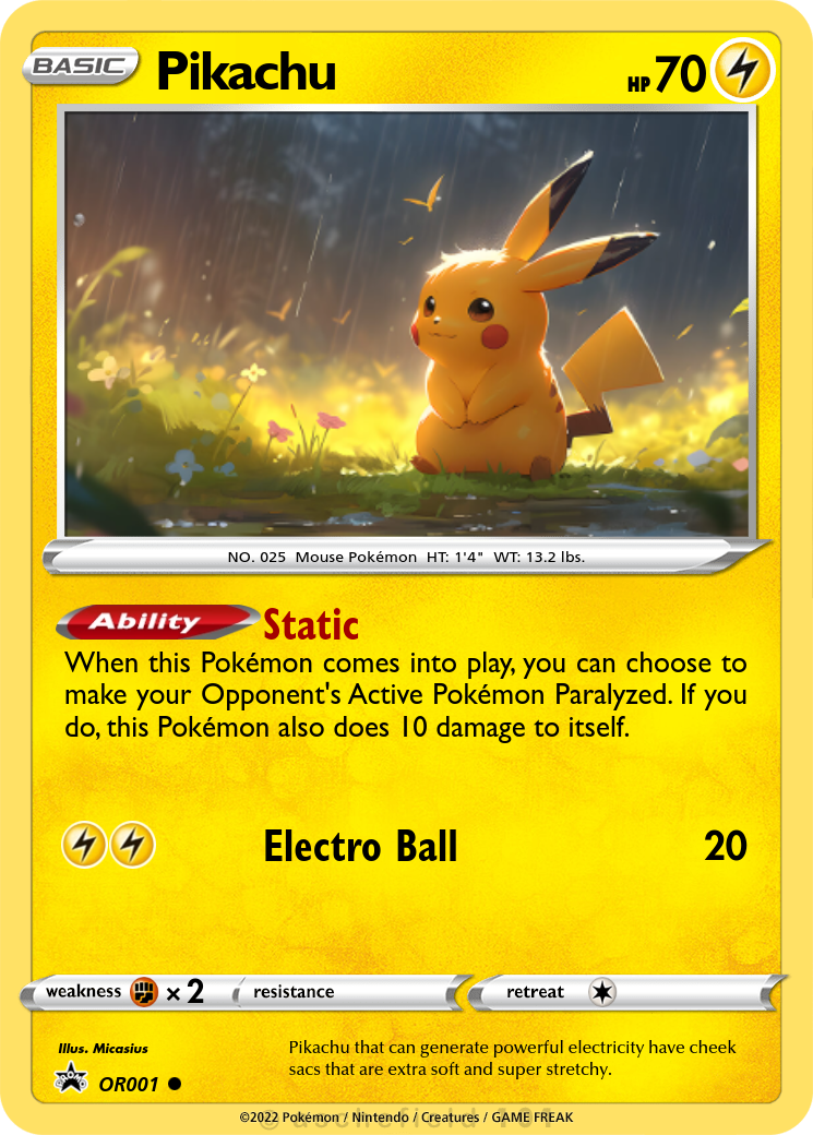 Pikachu - Micasius | Pokécardmaker.net