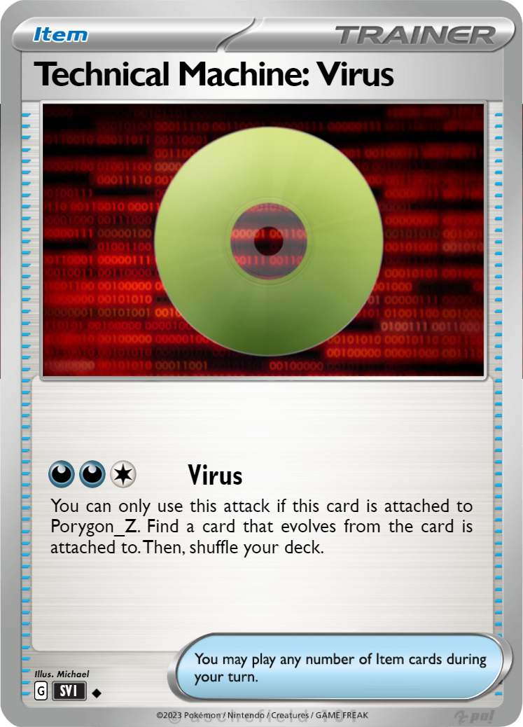 Technical Machine: Virus - Michael3DPrints | Pokécardmaker.net